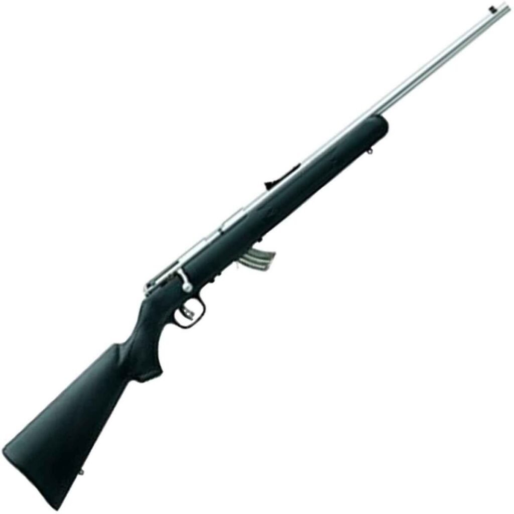 Savage Mark II Series 22 Long Rifle Stainless Steel Black Bolt Action ...