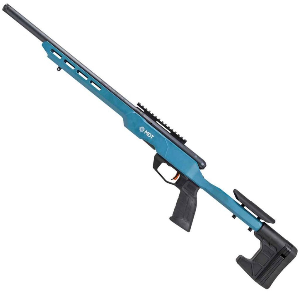 Savage B22 Precision 22 Long Rifle Blue Titanium/Black Bolt Action ...
